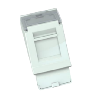 Draka Angled Shutter for Keystone Jacks 25mm x 38mm – White