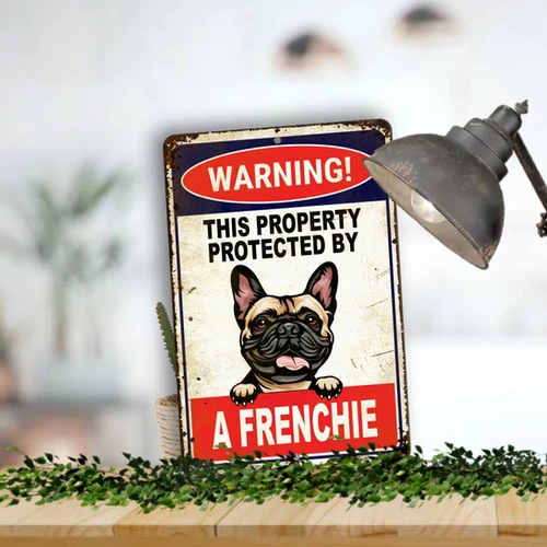 Customizable, Peeking Dog Breed Warning Sign - S-16 | Eternal Iron