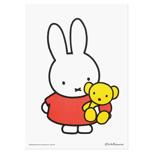 MIFFY & TEDDY BEAR | MIFFY A3 RISO poster | ZEROPERZERO