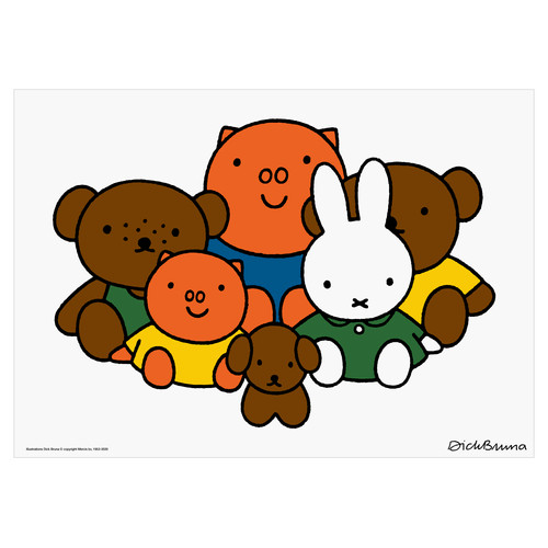 ALL TOGETHER | MIFFY A2 poster | ZEROPERZERO