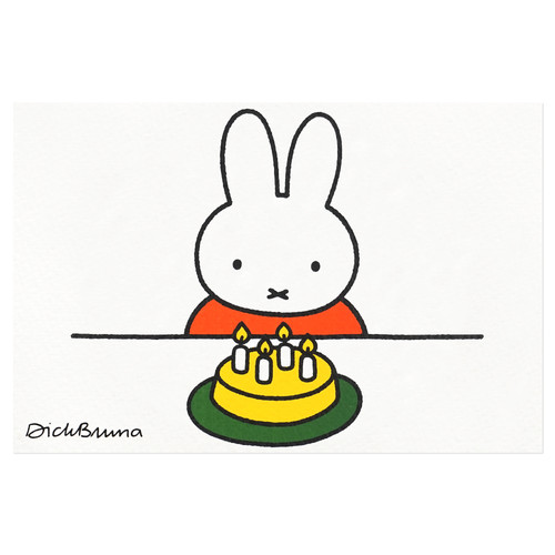 MIFFY HAPPY BIRTHDAY | Miffy Silkscreen Postcard | ZEROPERZERO