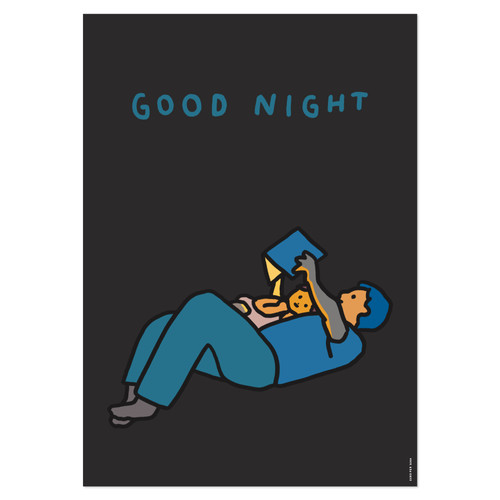 READING (GOOD NIGHT) | A3 poster | ZEROPERZERO
