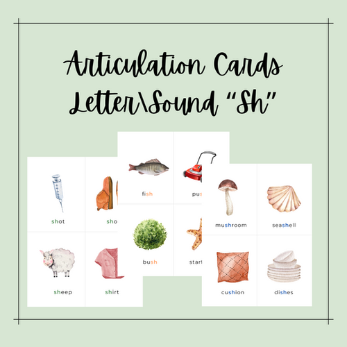 SH Articulation Cards | Saltandlight