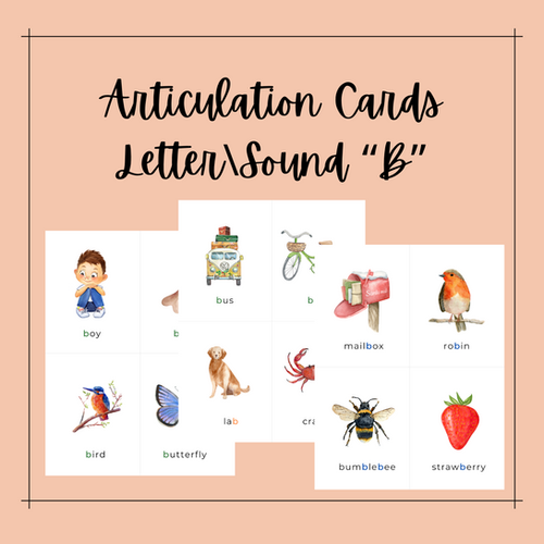 B Articulation Cards | Saltandlight