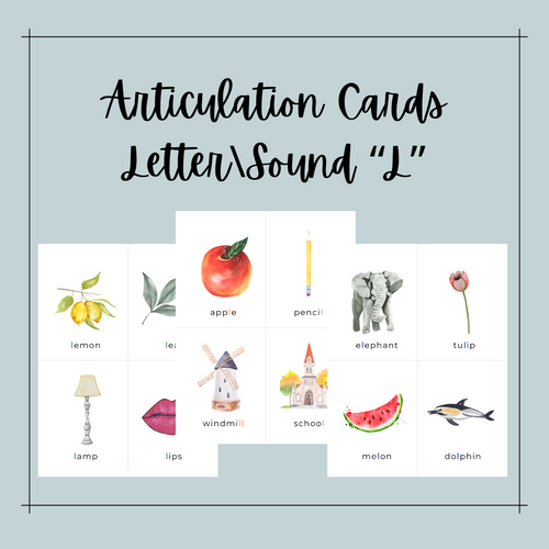 L Articulation Cards | Saltandlight
