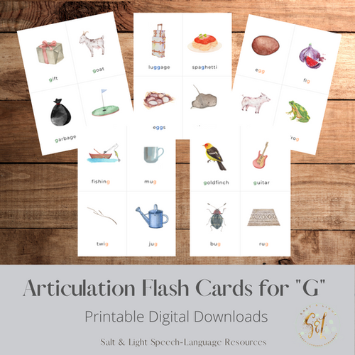 G Articulation Cards | Saltandlight