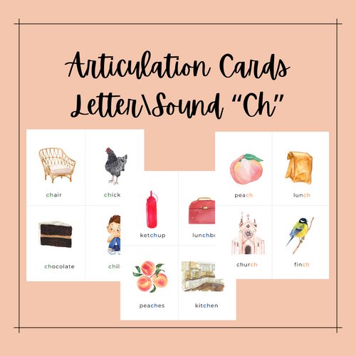 CH Articulation Cards | Saltandlight