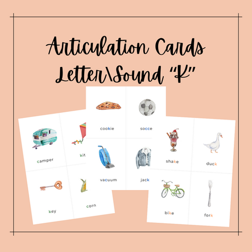K Articulation Cards | Saltandlight