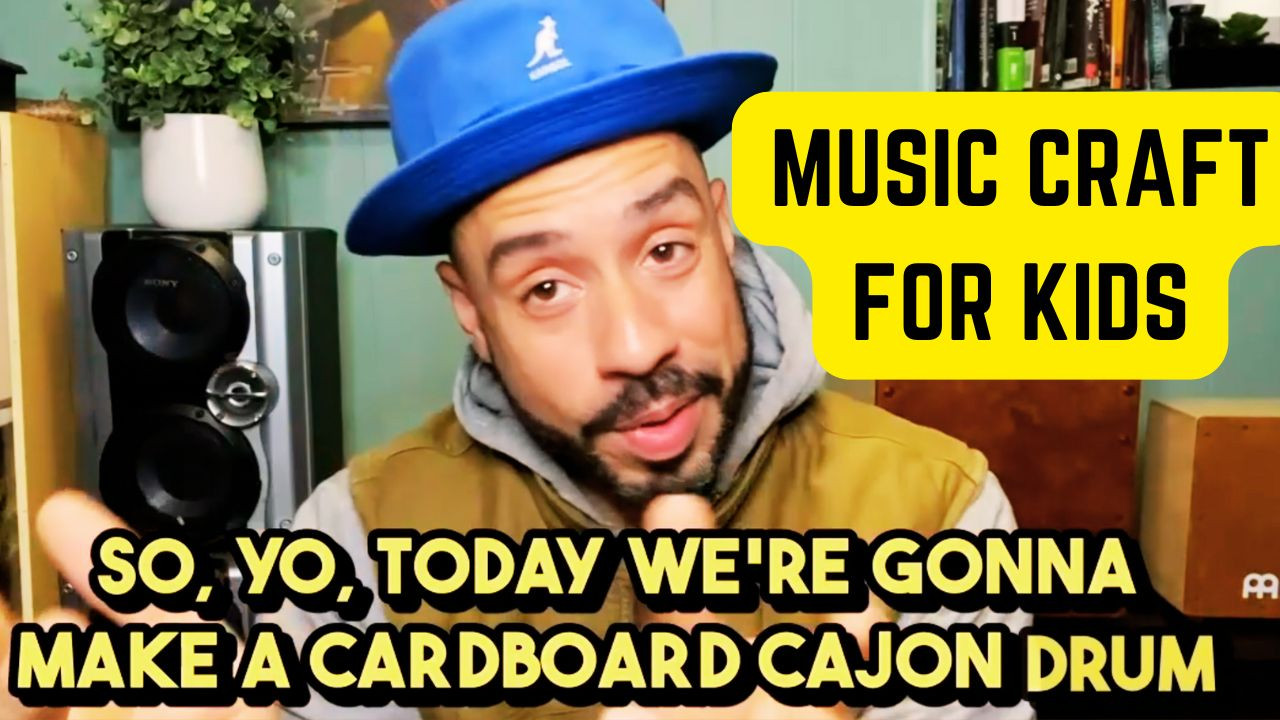 Music Craft For Kids | Make Your Own Cardboard Cajon Drum Using ...