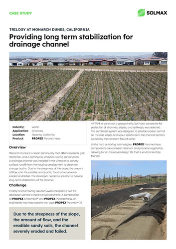 Trilogy at Monarch Dunes California – PROPEX Pyramattress – Channels | SolmaxResourceCenter