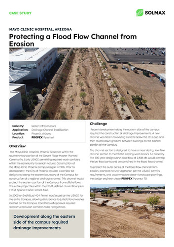 Mayo Clinic Hospital Arizona – PROPEX Pyramat – Drainage Channel Stabilization ...