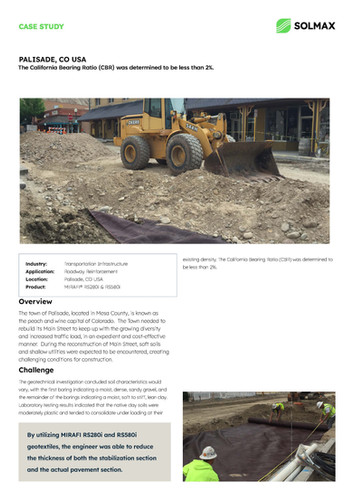 Palisade – MIRAFI RS580i – Roadway Reinforcement | SolmaxResourceCenter