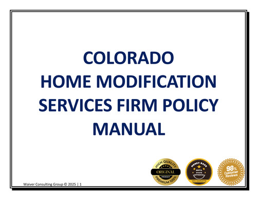 Home Modification Service Policy Manual | Waiver Policy Center