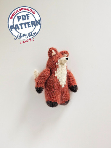 Knitting Pattern: Fox Toy | Mou Mou Knits