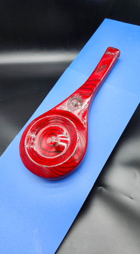 Scooped Red Popper Long Handle | Bad-AssDesigns.Com