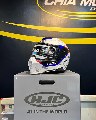 HJC C80 Built Helmet White,Red, Black | Chia Motor Pj