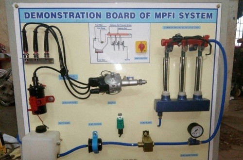 Demonstration Board of Working Model MPFI System with Motorized control ...