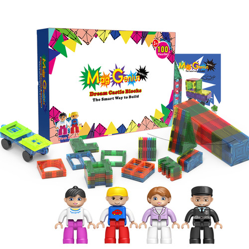 Mag - Genius [100 piece] Magnetic Tower Castle Series | Mysite