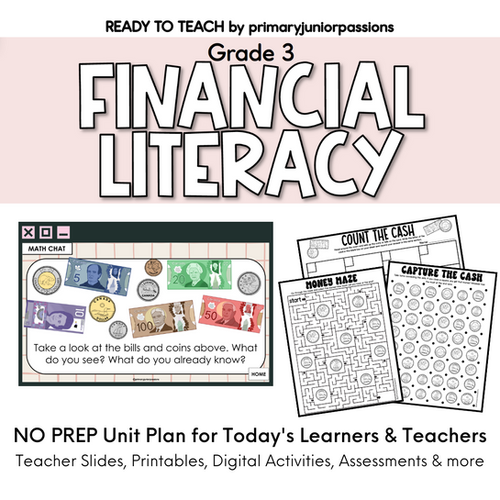 Ready to Teach Strand F: Financial Literacy | Grade 3 Math Unit Plan ...