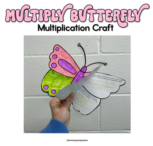 Multiply Butterfly | Multiplication Craft for Spring | Grade 3/4 | My Site