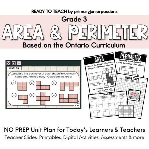 Ready to Teach Strand E: Area & Perimeter | Grade 3 Math Unit Plan ...