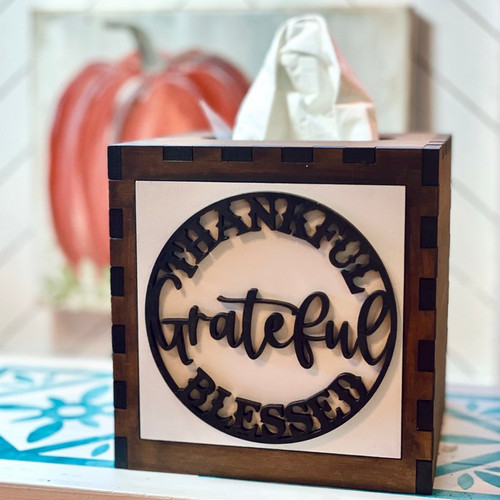 Tissue Box Cover | Three & Me