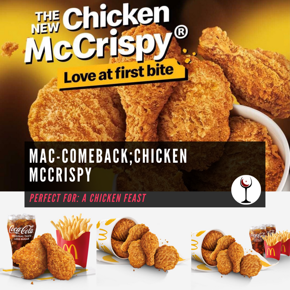 Mc-Comeback : McDonald Chicken McCrispy is back🤩