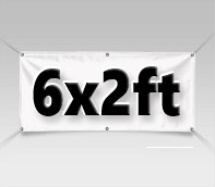6 foot by 2 foot banner for outdoor use with full colour print | Boss ...