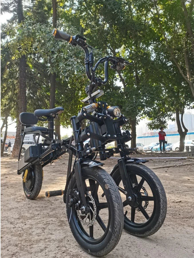Trike New Generation Folding 3 Wheel Electric Bike speed limited 25km ...