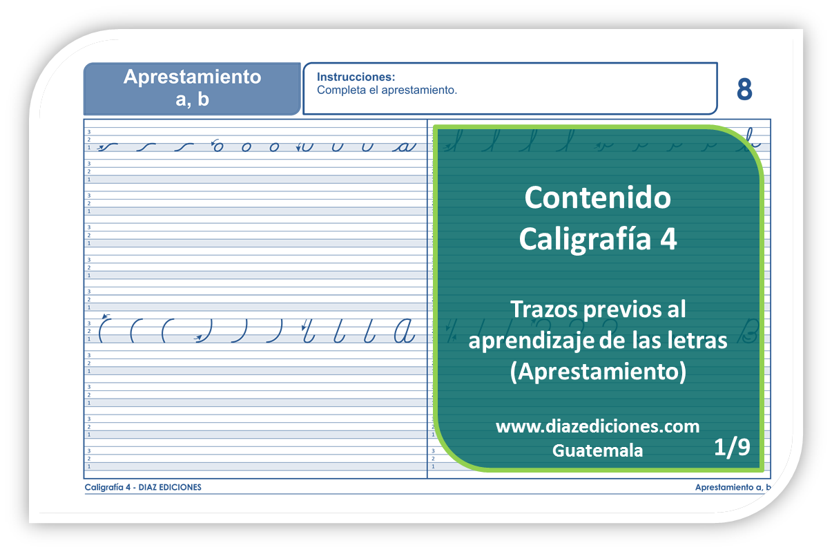 DIAZ EDICIONES - CALIGRAFÍA DEL 1 AL 6