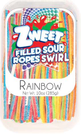 Galil - Zweet Filled Sour Ropes Swirl Rainbow 285g. | European Grocery Sto