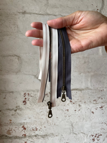 YKK Antique Brass Metal Zip - OPEN END Heavy Weight | Cutting Cloth