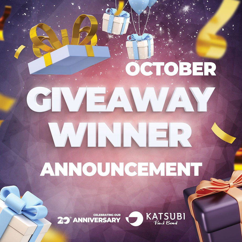 OCTOBER GIVEAWAY WINNER