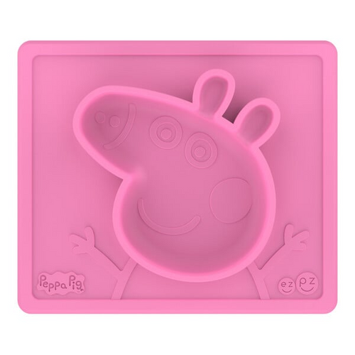 ezpz Educational Silicone Suction Plate & Mat - Peppa Pig | Meraki Moraki