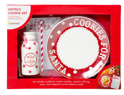 Pearhead Santa Milk & Cookies Set + Letter to Santa | Meraki Moraki