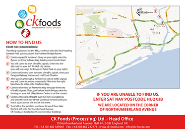 Hull Head Office | Kingston upon Hull | CK Foods Processing
