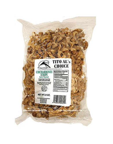 Tito Al's Pork Crackling (Chicharones) Garlic Strips | CEE