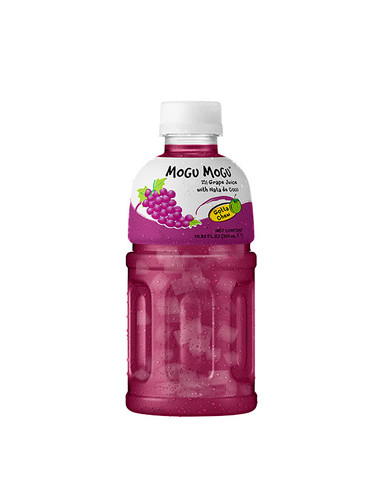 Mogu Mogu Grape Flavored Drink with Nata de Coco (Small) | CEE