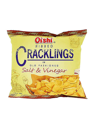 Oishi Ribbed Crackling in Old Fashioned Salt & Vinegar (Small) | CEE