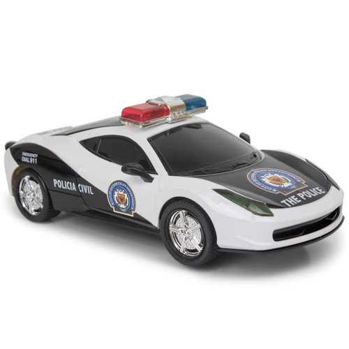 Bump And Go Police Car - With Lights And Sirens - Changes Direction On ...