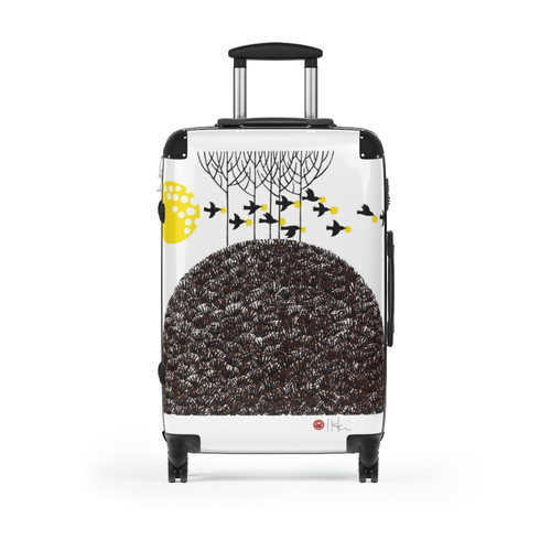 Swiss Cheese Moon by Ikki Matsumoto Cabin Suitcase | Ikki Matsumoto