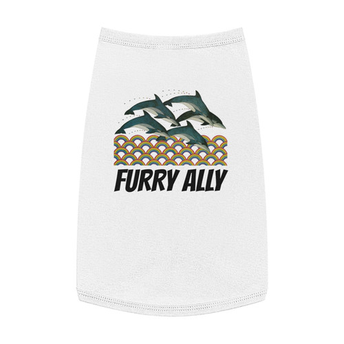 Over the Rainbow Furry Ally by Ikki Matsumoto Pet Tank Top | Ikki Matsumoto