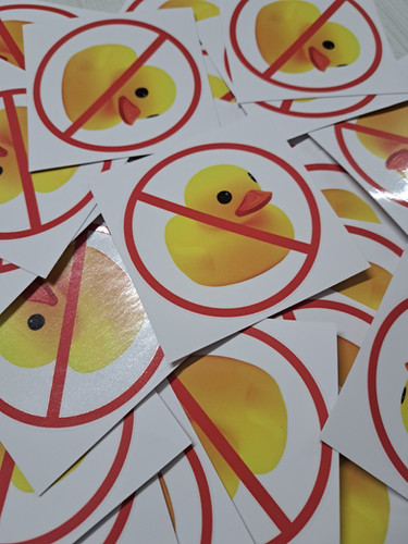 DUCK OFF STICKER (PLAIN) | Luke Cook Designs