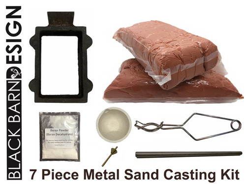 Sand Casting Kit H - 7 Piece Sand Casting Kit Sand, Flask, Crucible and ...