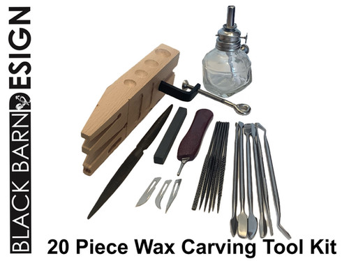 20 Piece Wax Carving Tool Kit For wax carving jewellery projects rings ...