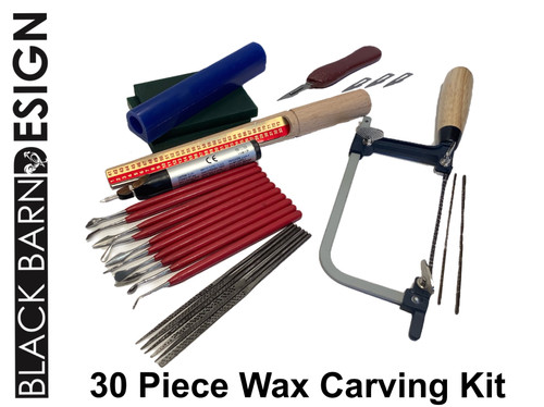 30 Piece Wax Carving Kit - For wax carving jewellery projects ring ...