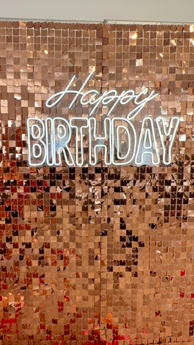 Happy Birthday LED Large Rent | AMC Party Creations