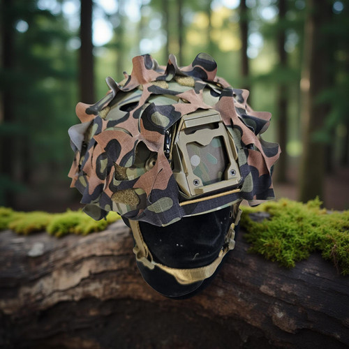 HELMET SCRIM OAK LEAF SPRING | 0241Tactical