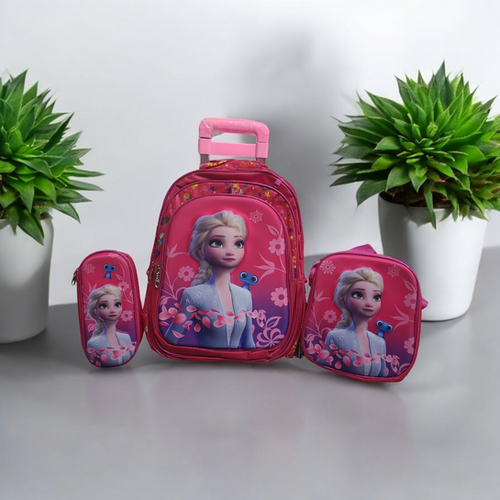 Frozen Princess Bags (Set of 3) with detachable trolley | Staplus