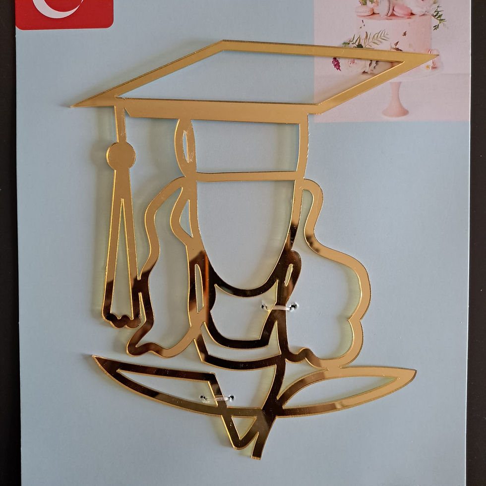 Line art cake toppers | BakeAssist